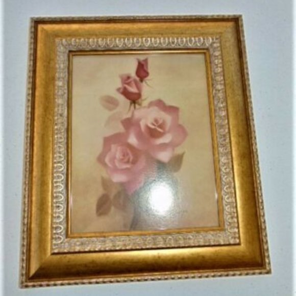 Majorie Sharpe | Art | Vintage Marjorie Sharpe Signed Framed Roses ...